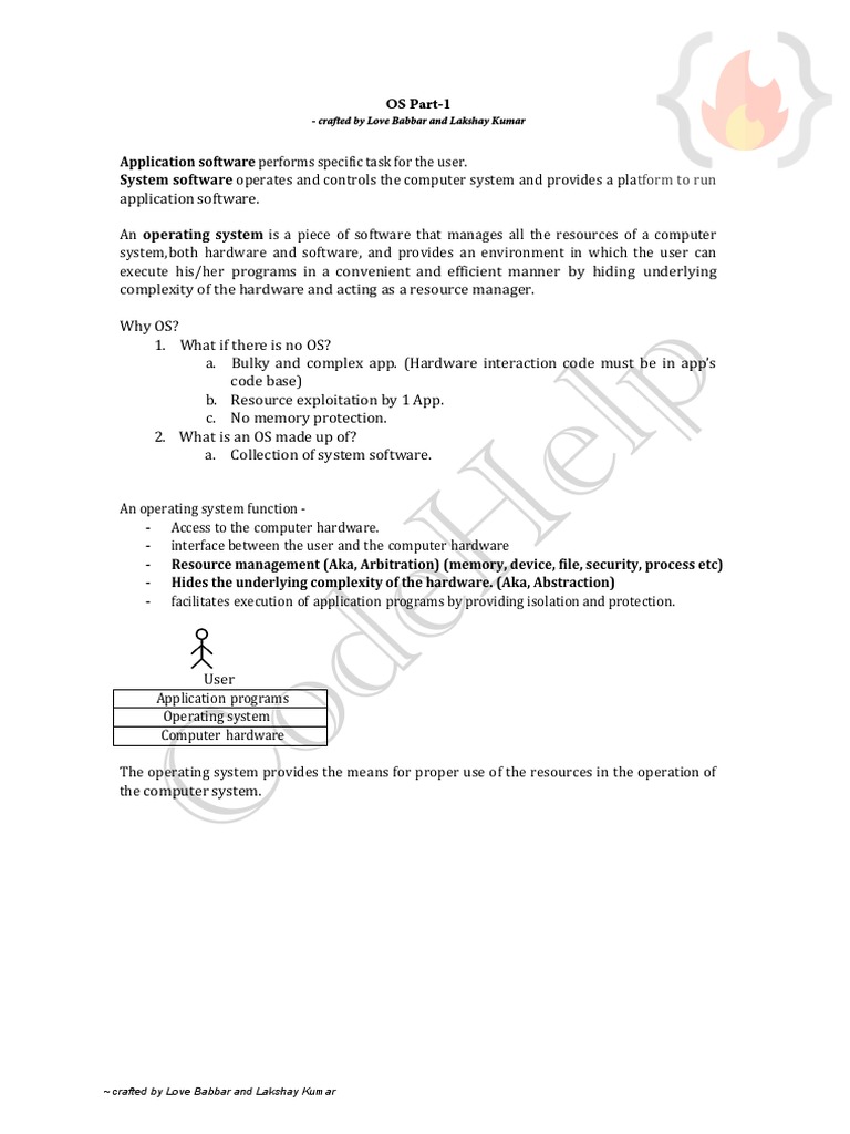 OS Part-1: Fundamentals of Operating Systems | PDF | Thread (Computing ... OS Part-1: Fundamentals of Operating Systems | PDF | Thread (Computing ...