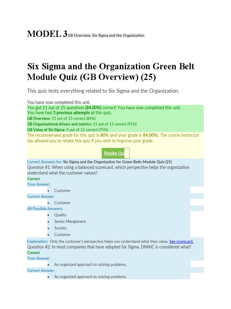 MODEL 3GB Overview | PDF | Six Sigma | Design For Six Sigma