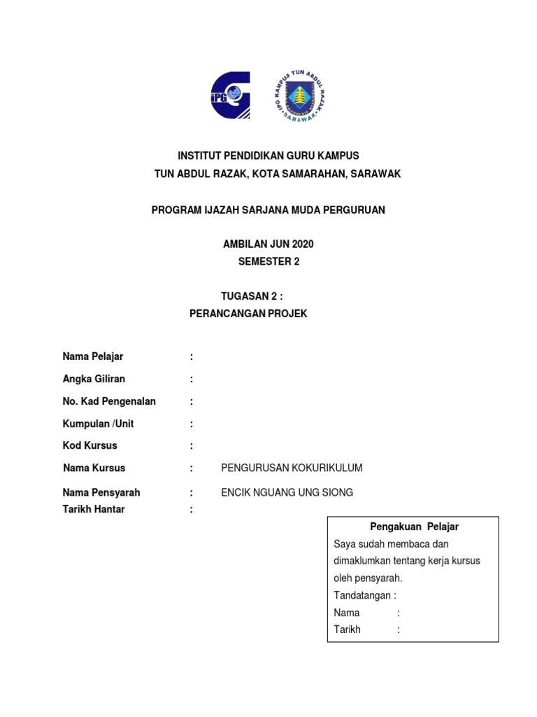 Contoh Perancangan Projek Mpu 3031 | PDF