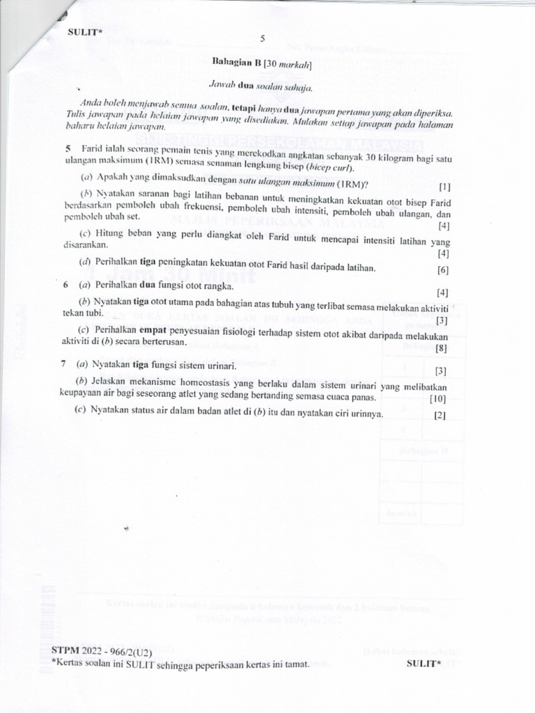 STPM 2022 5 To 7 | PDF