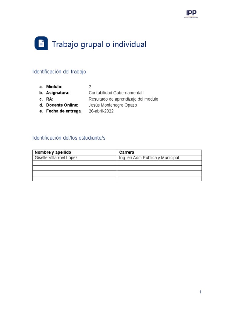 ¿TIM2 ContabilidadGubernamentalII | PDF | Presupuesto