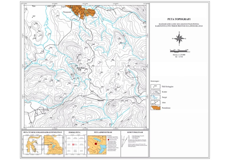 Peta Kontur Sungai | PDF
