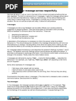 I Feel Statements Worksheet | PDF | Emotions | Feeling