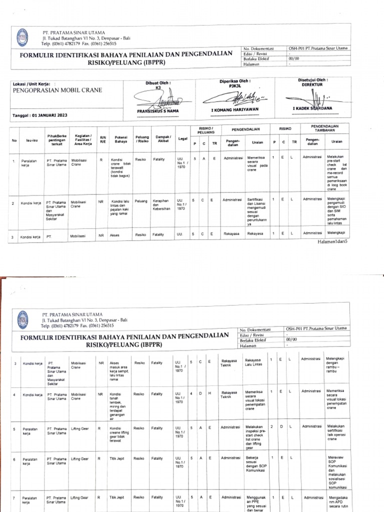 IBPPR - Pengoperasian Crane | PDF