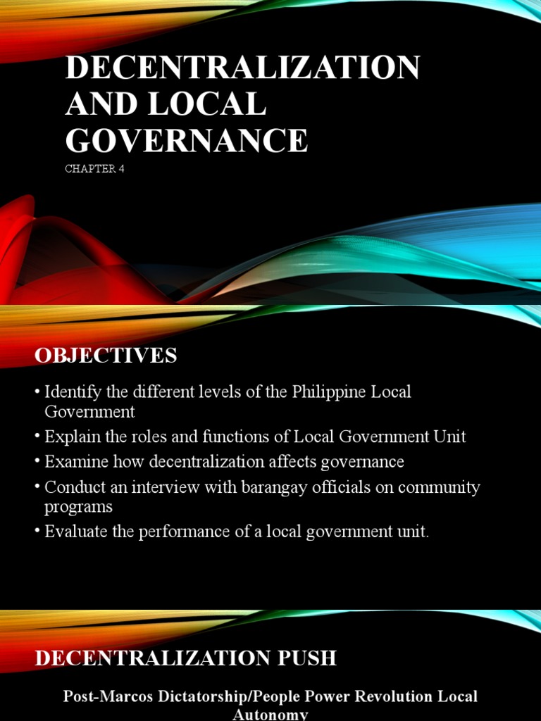 Decentralization and Local Governance | Download Free PDF | Devolution | Local Government