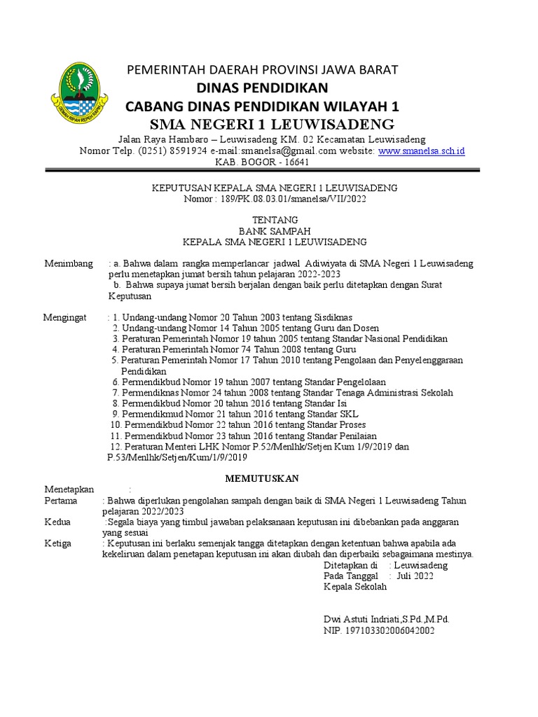 SK Bank Sampah 2022 | PDF