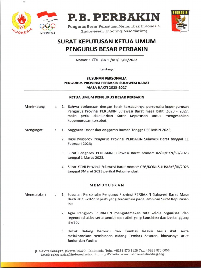 2023-006 SKEP Sulbar | PDF