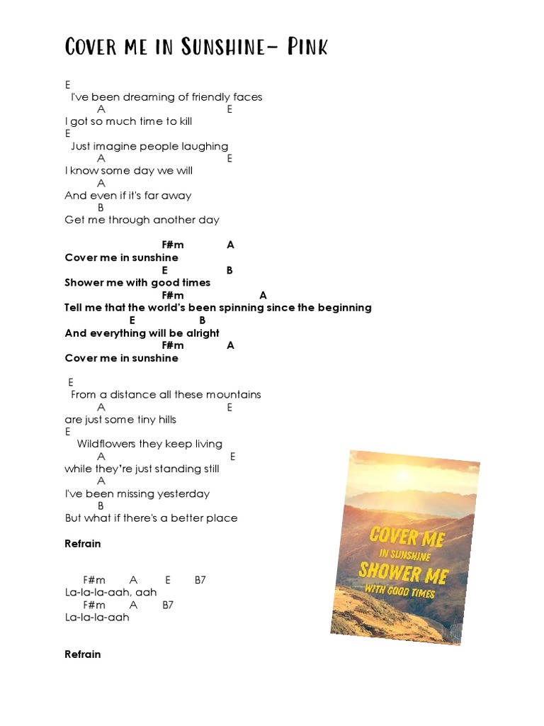 Cover Me in Sunshine | PDF
