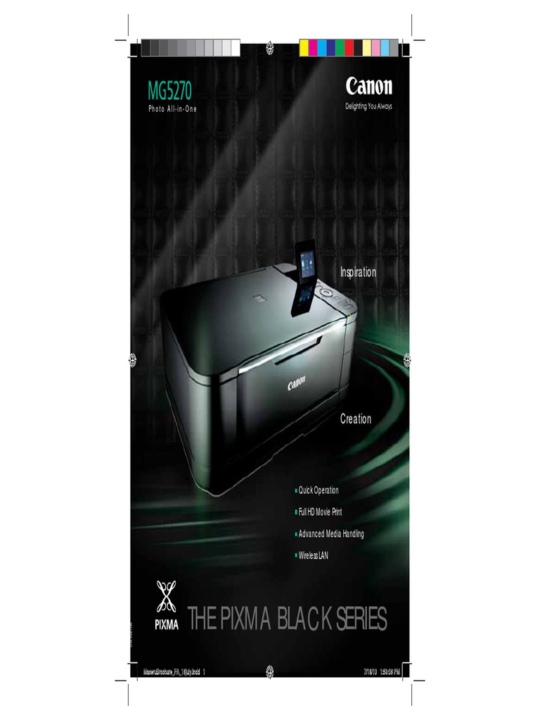 Canon PIXMA MG5270 | Download Free PDF | Printer (Computing) | Image Scanner