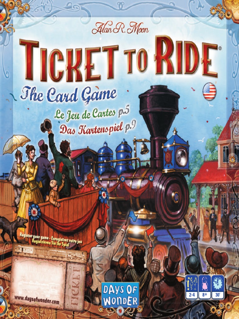 Ea Ticket To Ride The Card Game Rulebook | PDF | Tabletop Games | Ephemera