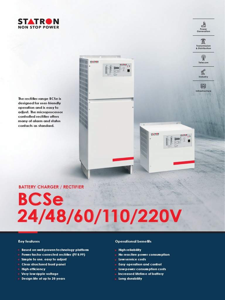 Brochure Industrial DC Rectifier (BCSe) | Download Free PDF | Rectifier ...