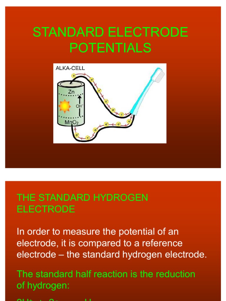 Standard Electrode Potentials | PDF