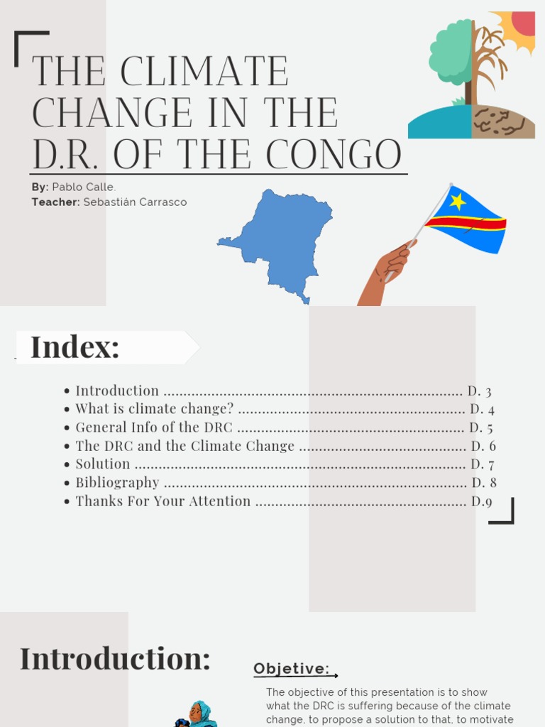 The Climate Change in The Democratic Republic of The Congo | PDF ...