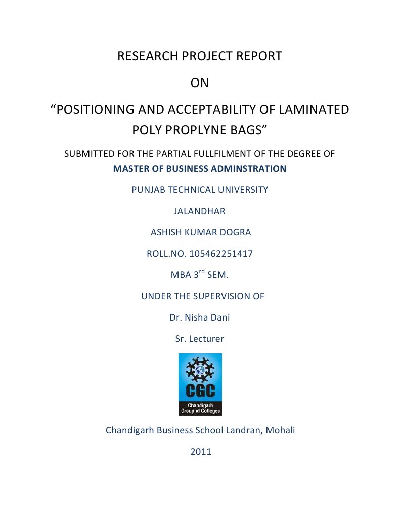 Research Project Report | PDF