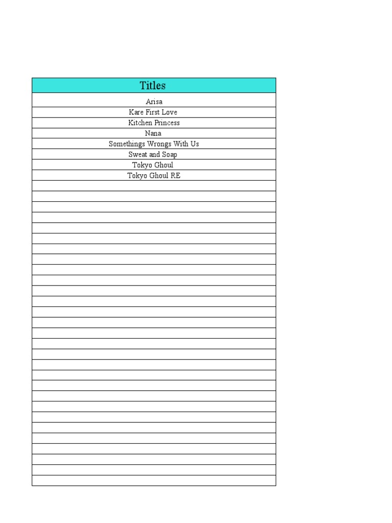 Manga Collection Insights | PDF
