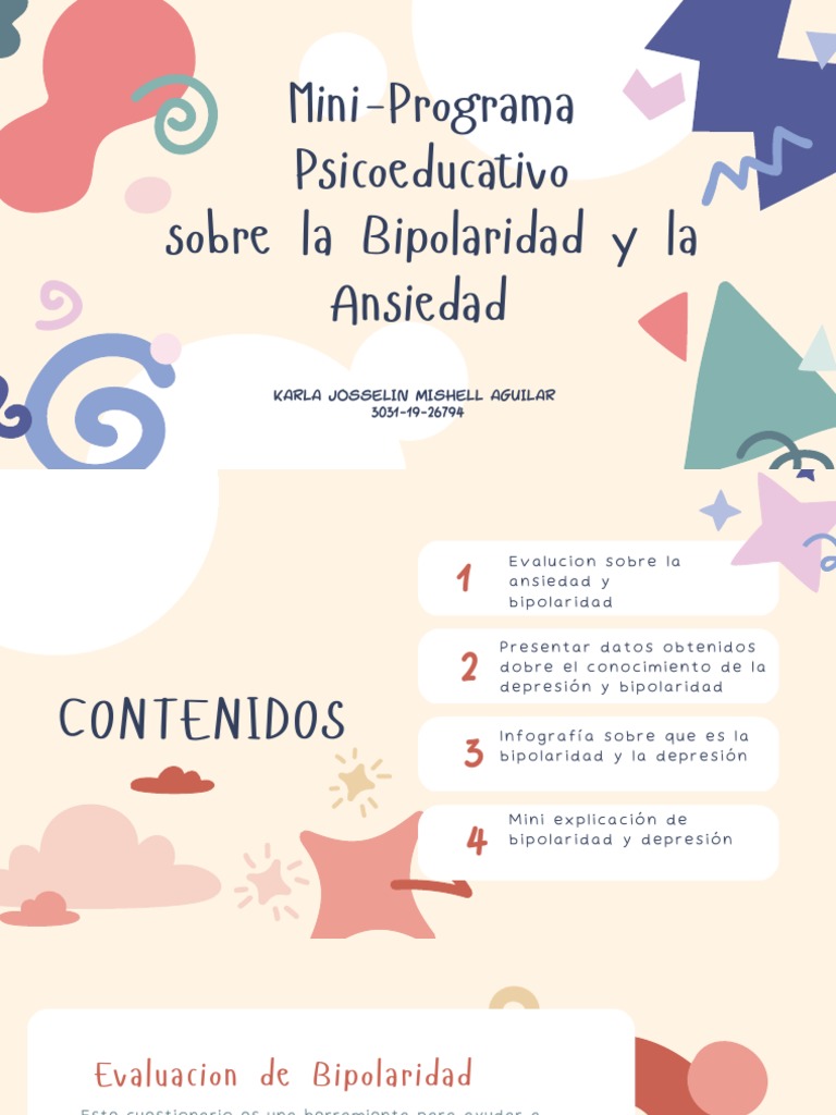 Mini-Programa Psicoeducativo Sobre La Bipolaridad y La Ansiedad | PDF | Desorden bipolar ...
