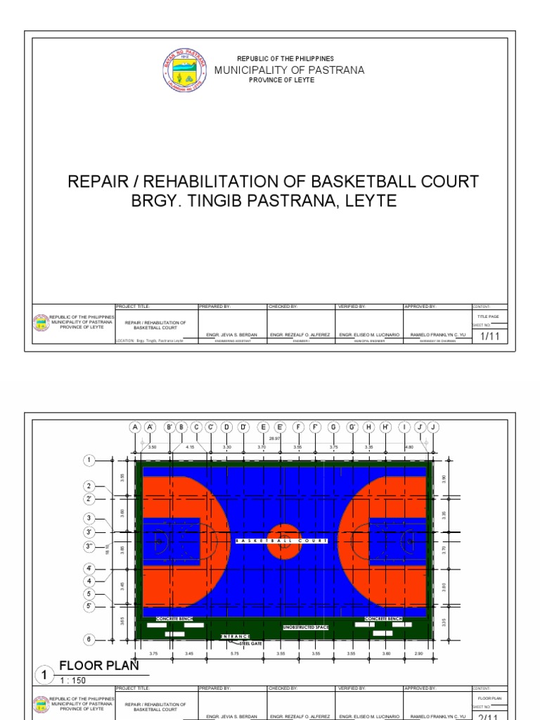 Barangay Tingib Basketball Court Rehab | PDF | Architectural Design ...