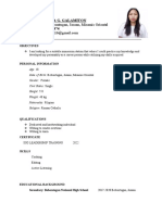 Application Letter WOrk Immersion | PDF | Learning | Behavior Modification