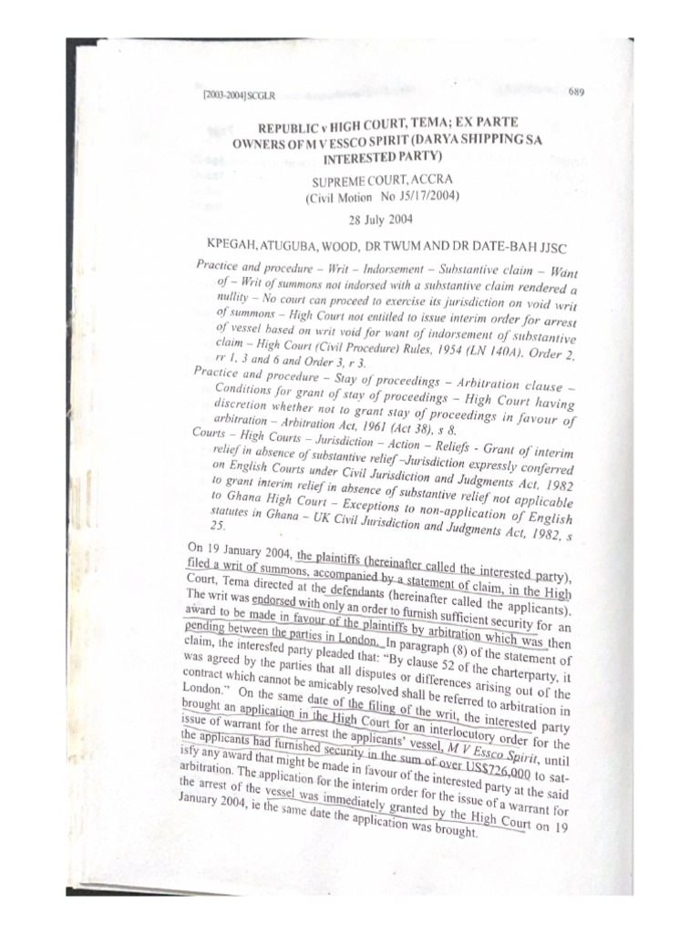 Ex Parte Essco Spirit | PDF