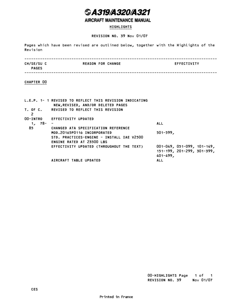 Overview of AMM Manual Structure and Content | PDF | System | Engines