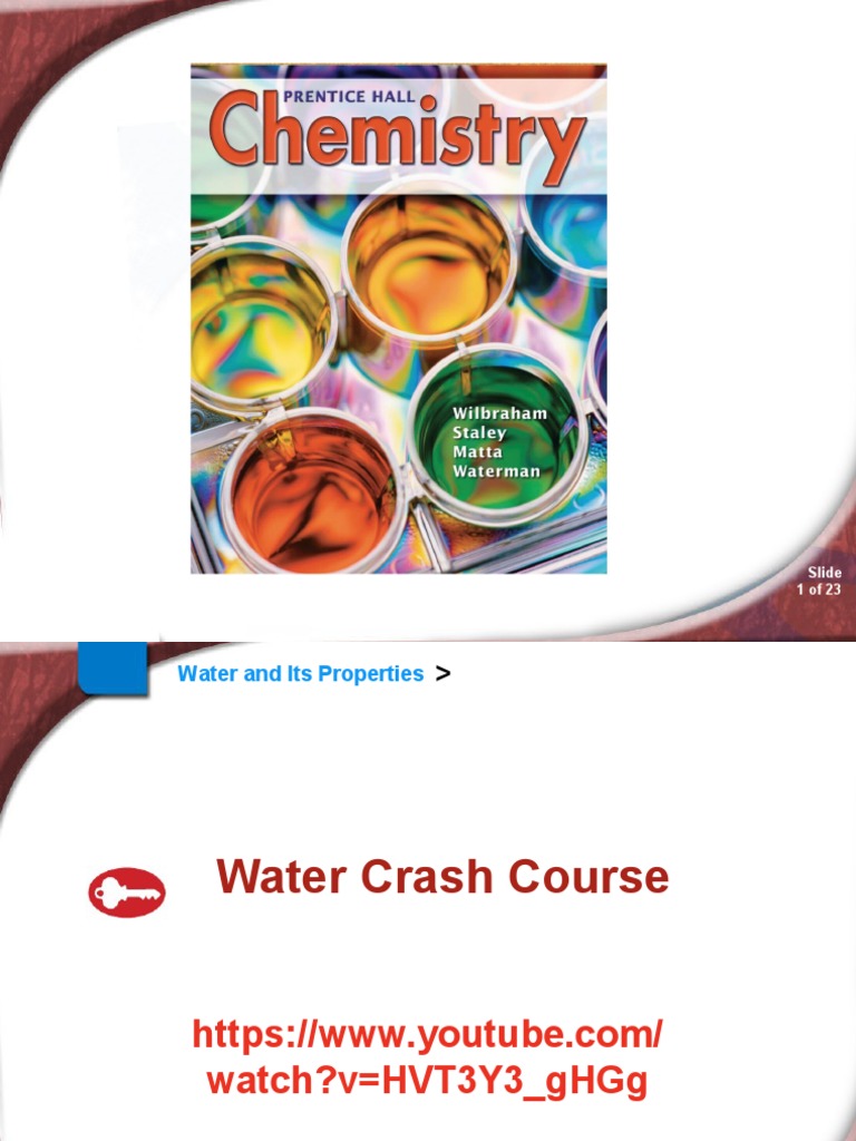 Chapter15 Section01 Edit | PDF | Properties Of Water | Water