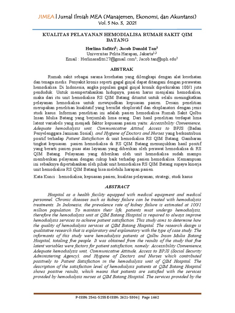 Jimea: - Jurnal Ilmiah MEA (Manajemen, Ekonomi, Dan Akuntansi) | PDF | Ilmu Sosial ...