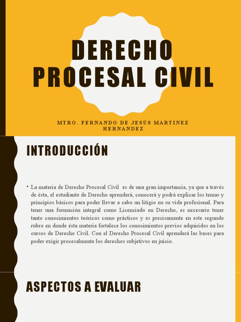 Derecho Procesal Civil | PDF | Ley procesal | Jurisdicción