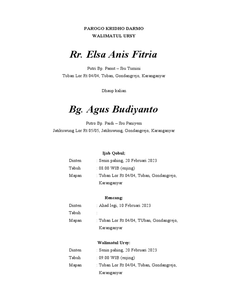 Parogo Kridho Darmo | PDF