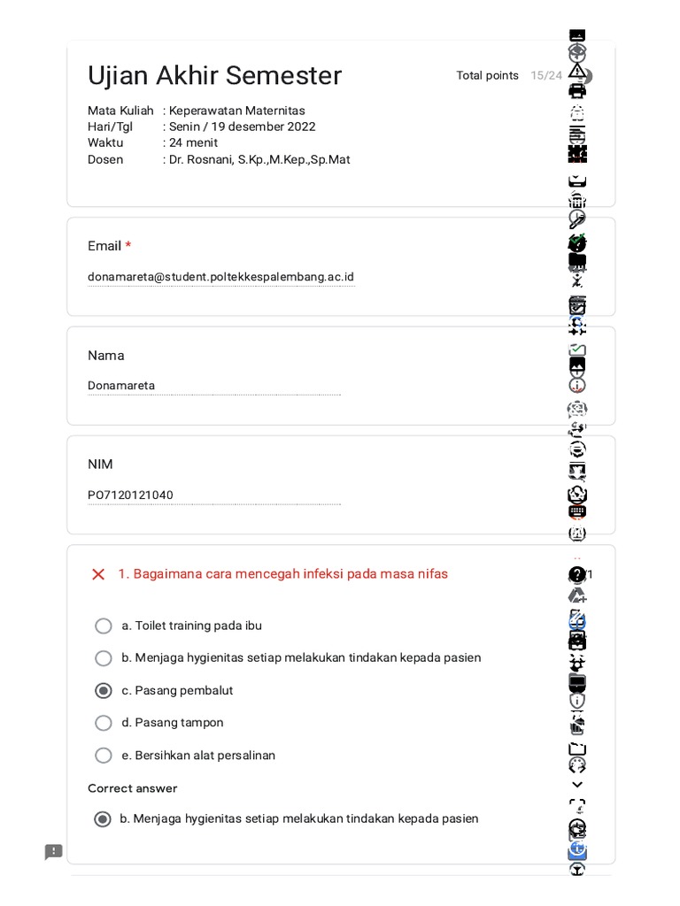 Ujian Akhir Semester Mater Bu Ros | PDF | Pengembangan Diri | Kesehatan Holistik