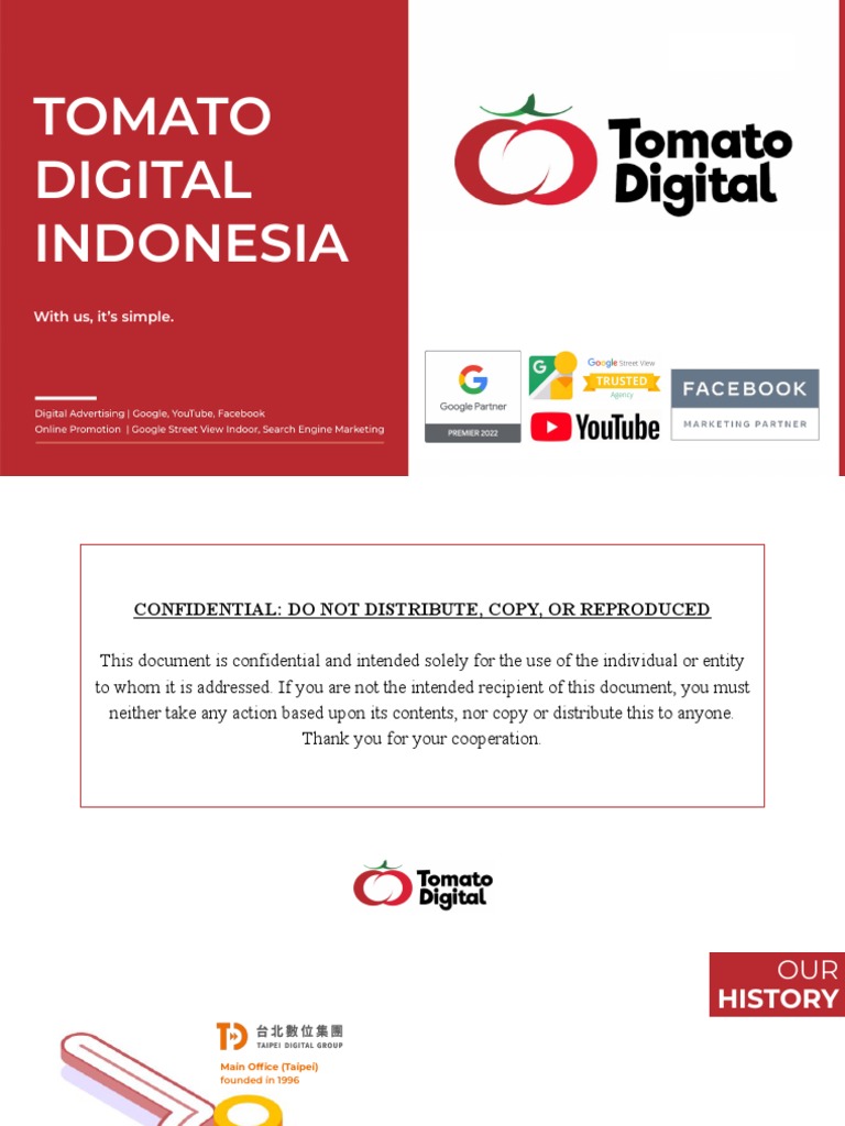 Tomato Company Profile | PDF | Advertising | Search Engine Optimization