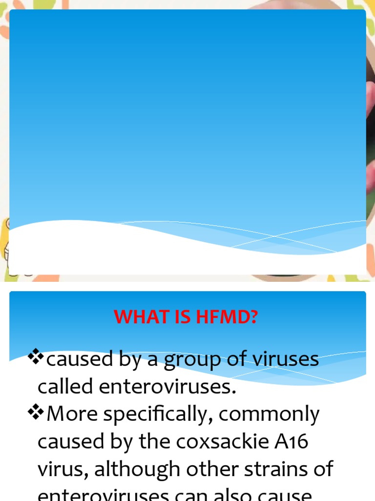HAND, FOOT AND MOUTH DISEASE PPT Presentation - MRCP | PDF