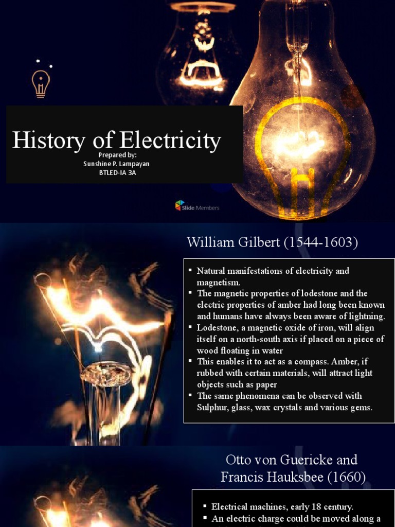 History and Timeline of Electricity | PDF | Electric Charge | Electricity