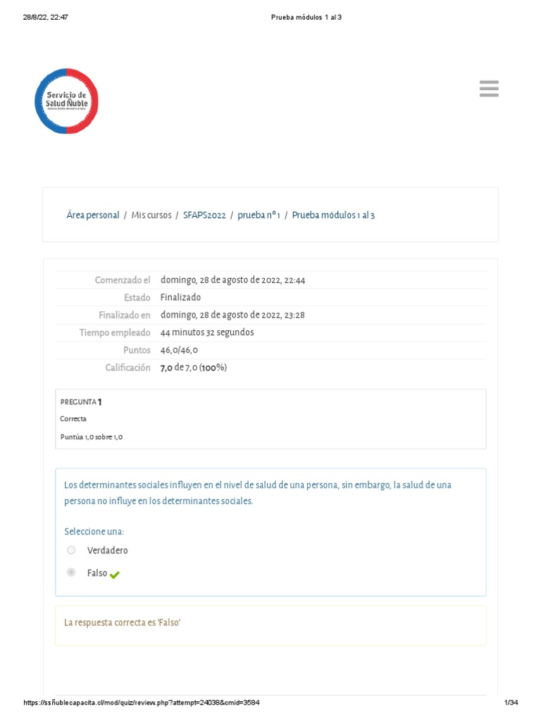Prueba Módulos 1 Al 3 | PDF | Comportamiento