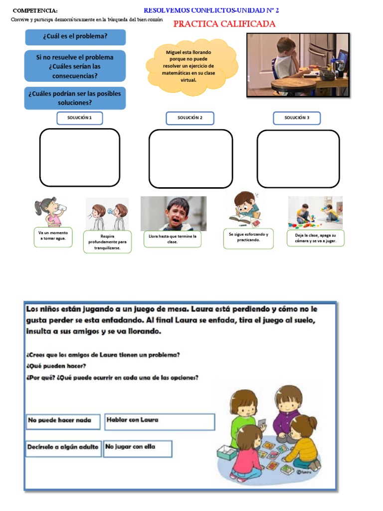 Resolvemos Conflictos para Trabajar en El Aula | PDF