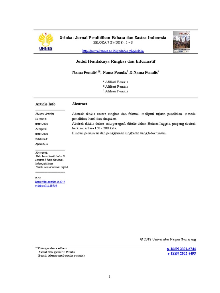 #Template SELOKA (Inggris) | PDF | Seni & Disiplin Bahasa | Kajian Bahasa Asing