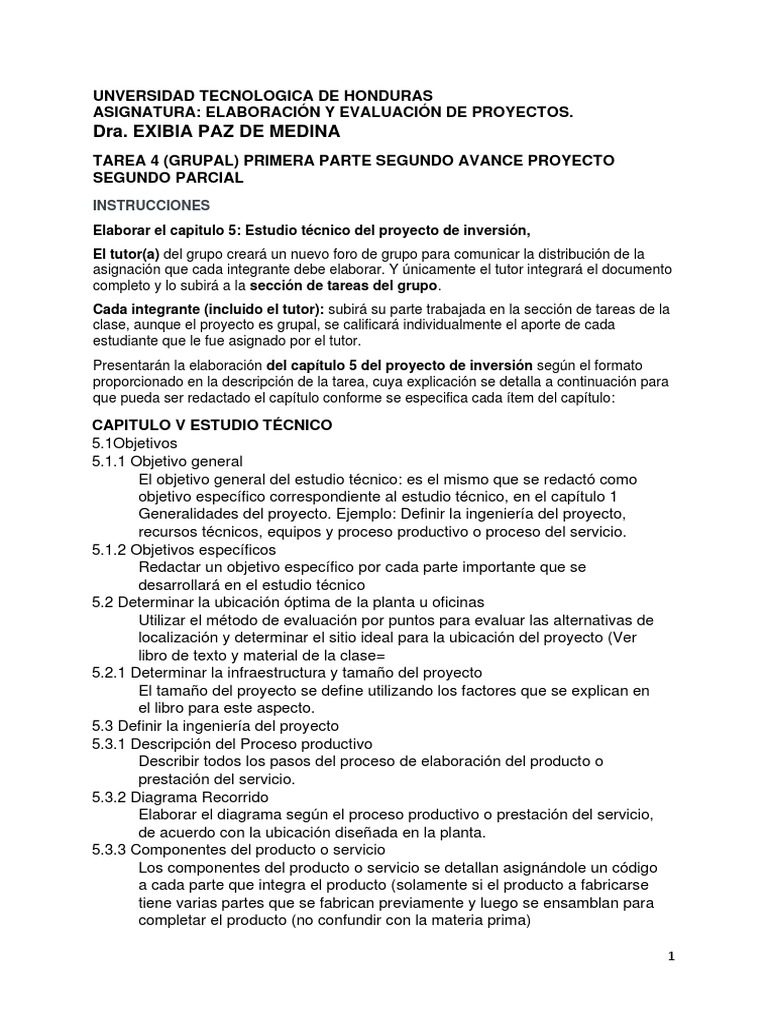 Tarea 4 Grupal Primera Parte Segundo Avance Del Proyecto | PDF ...