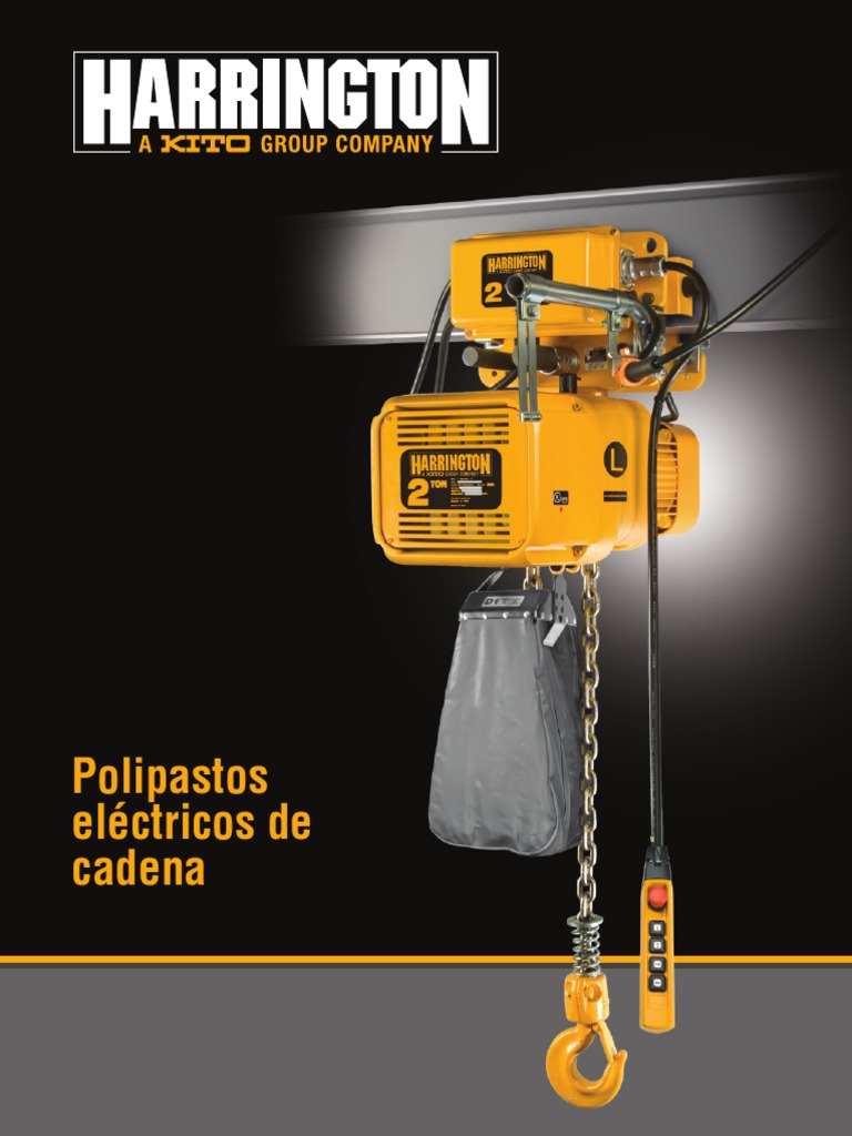 HARRINGTON Catalogo de Polipastos Electricos de Cadena | PDF ...