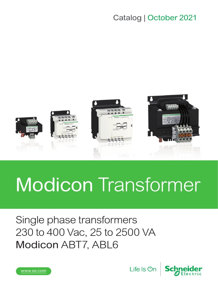 Transformadores Schneider Catalogo | PDF | Programmable Logic Controller | Alternating Current