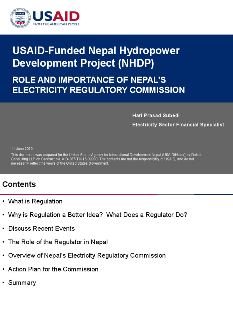 USAID-Funded Nepal Hydropower Development Project (NHDP) | PDF ...