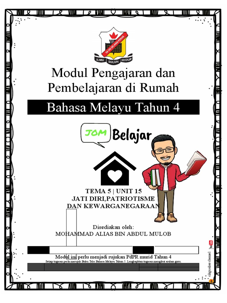 Modul PDPR Bahasa Melayu Tahun 4 - Unit 15 | PDF