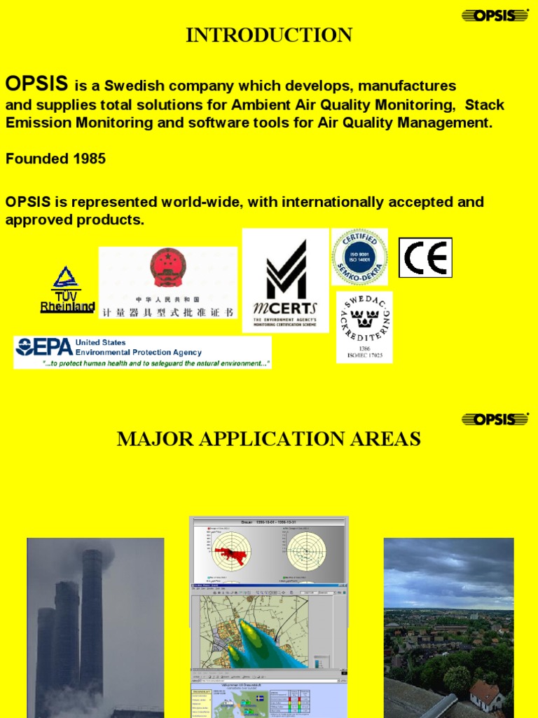 Opsis Cems Presentation BRF | PDF | Absorption Spectroscopy | Infrared Spectroscopy