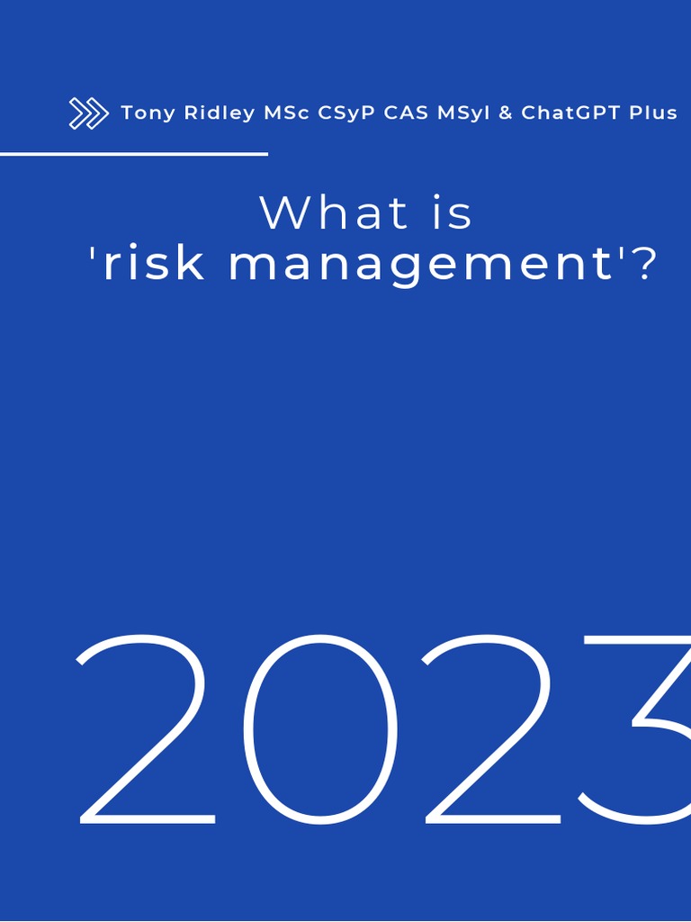 Risk Management | PDF | Risk | Risk Management