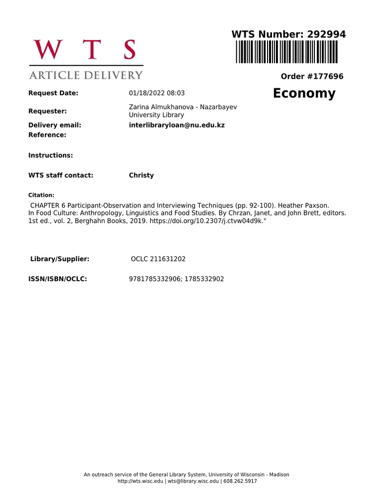 Paxon 2019 - Participant-Observation and Interviewing Techniques | PDF