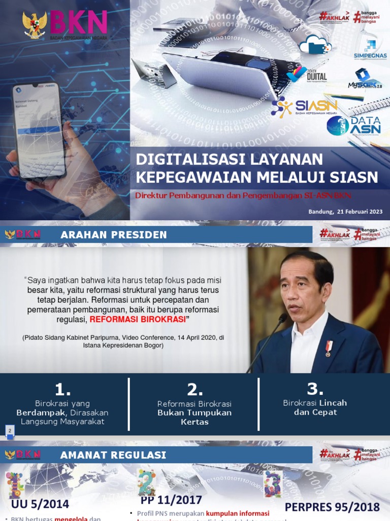 Digitalisasi Layanan Kepegawaian - BKN | PDF