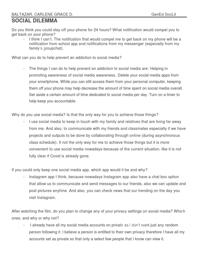 Social Dilemma) | PDF | Social Media | Popular Culture & Media Studies