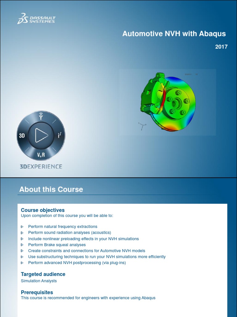 Automotive NVH With Abaqus | PDF | Mechanical Engineering