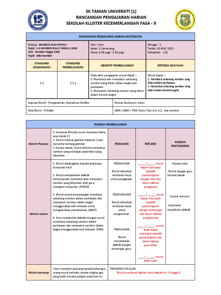 ERPH - MATEMATIK 2023 - Logo Baru | PDF