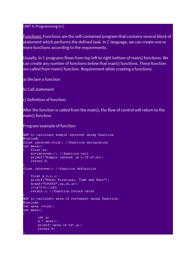 Java Script Notes Of Class 12 Unit 4 Pdf Pointer Computer 9152