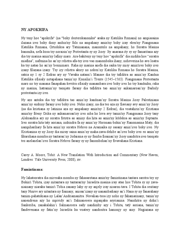 Ny Apokrifa | PDF