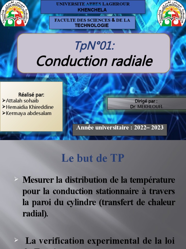 Étude de la Conduction Radiale en Cylindre | PDF | Transfert thermique ...